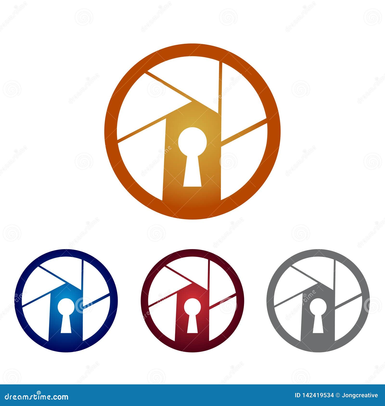 Modern Circle Security Surveillance Camera Logo Symbol Stock Vector ...