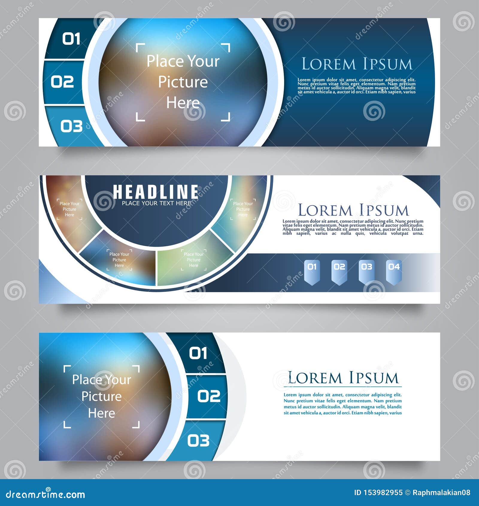 Modern Circle Style Banner Template Design Stock Vector - Illustration ...
