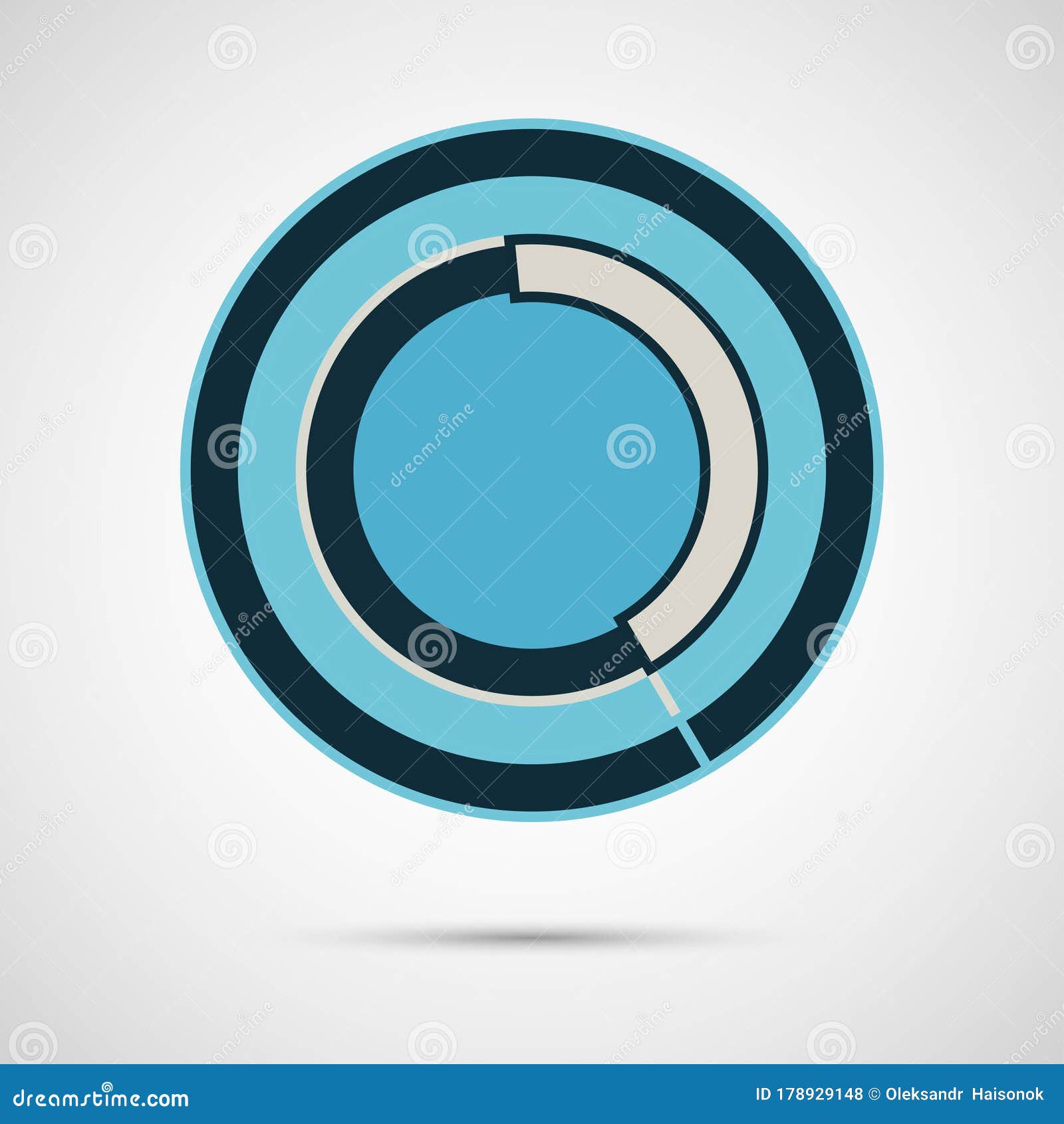 Modern Circle Vector Illustration. Concept Design Stock Vector ...