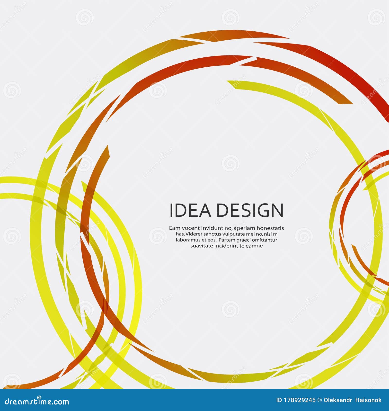 Modern Circle Vector Illustration. Concept Design Stock Vector ...