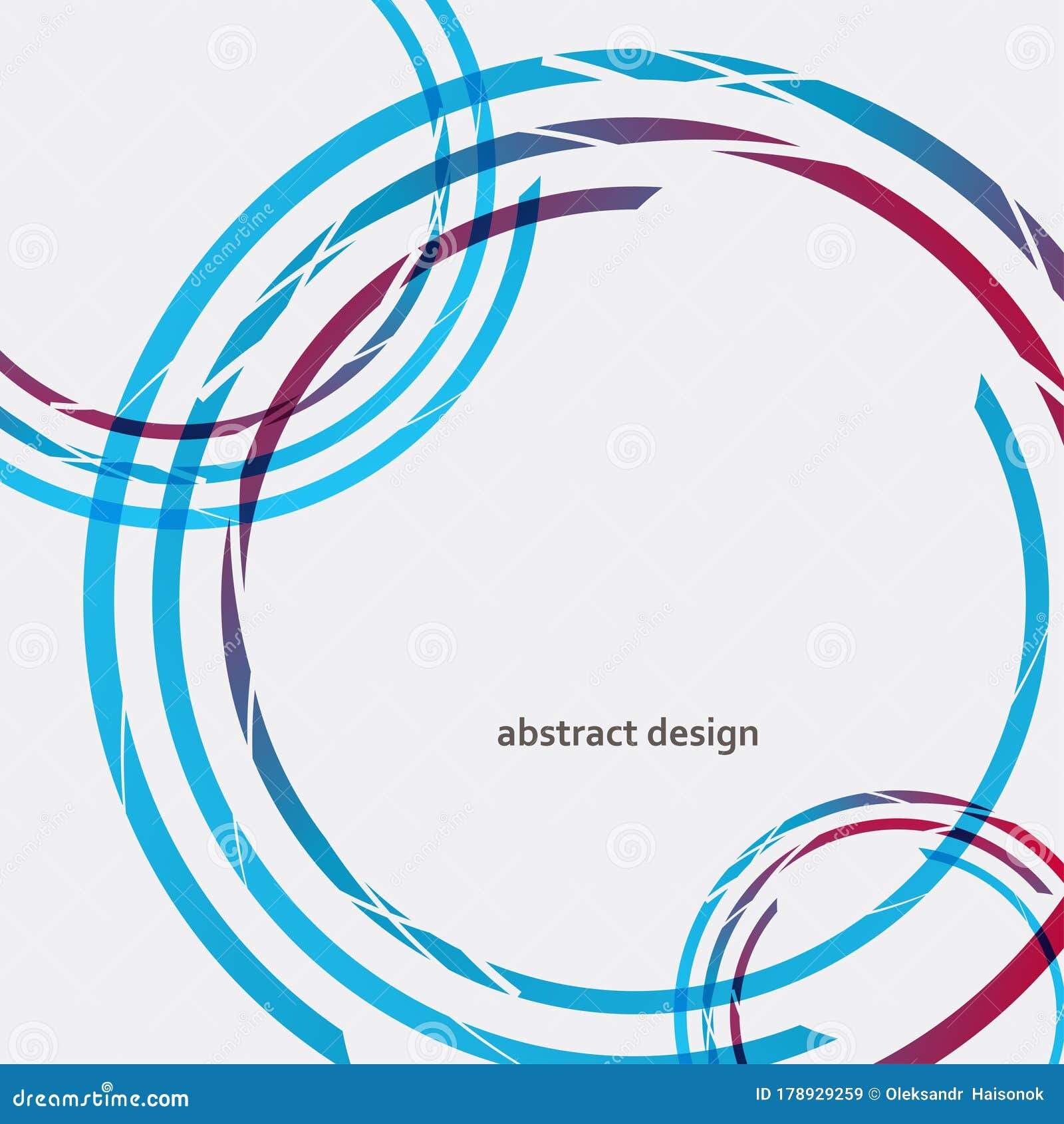 Modern Circle Vector Illustration. Concept Design Stock Vector ...