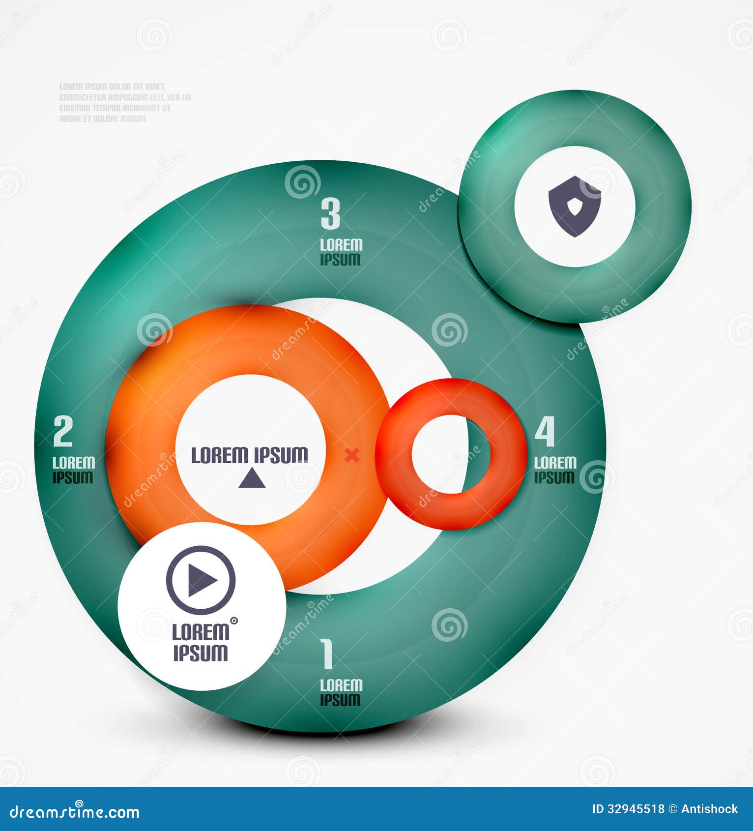Modern Circles Infographic Template Stock Vector - Illustration of ...