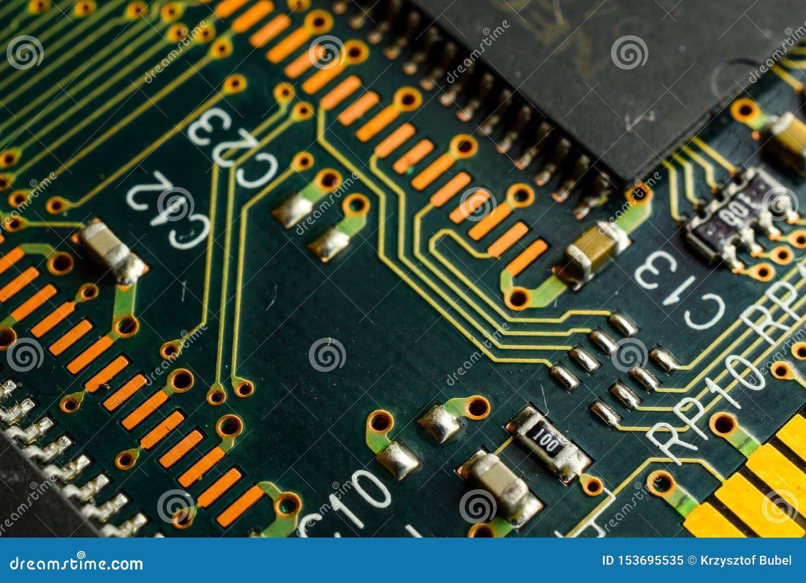 Modern Circuit Board Background Banner Stock Image - Image of ...