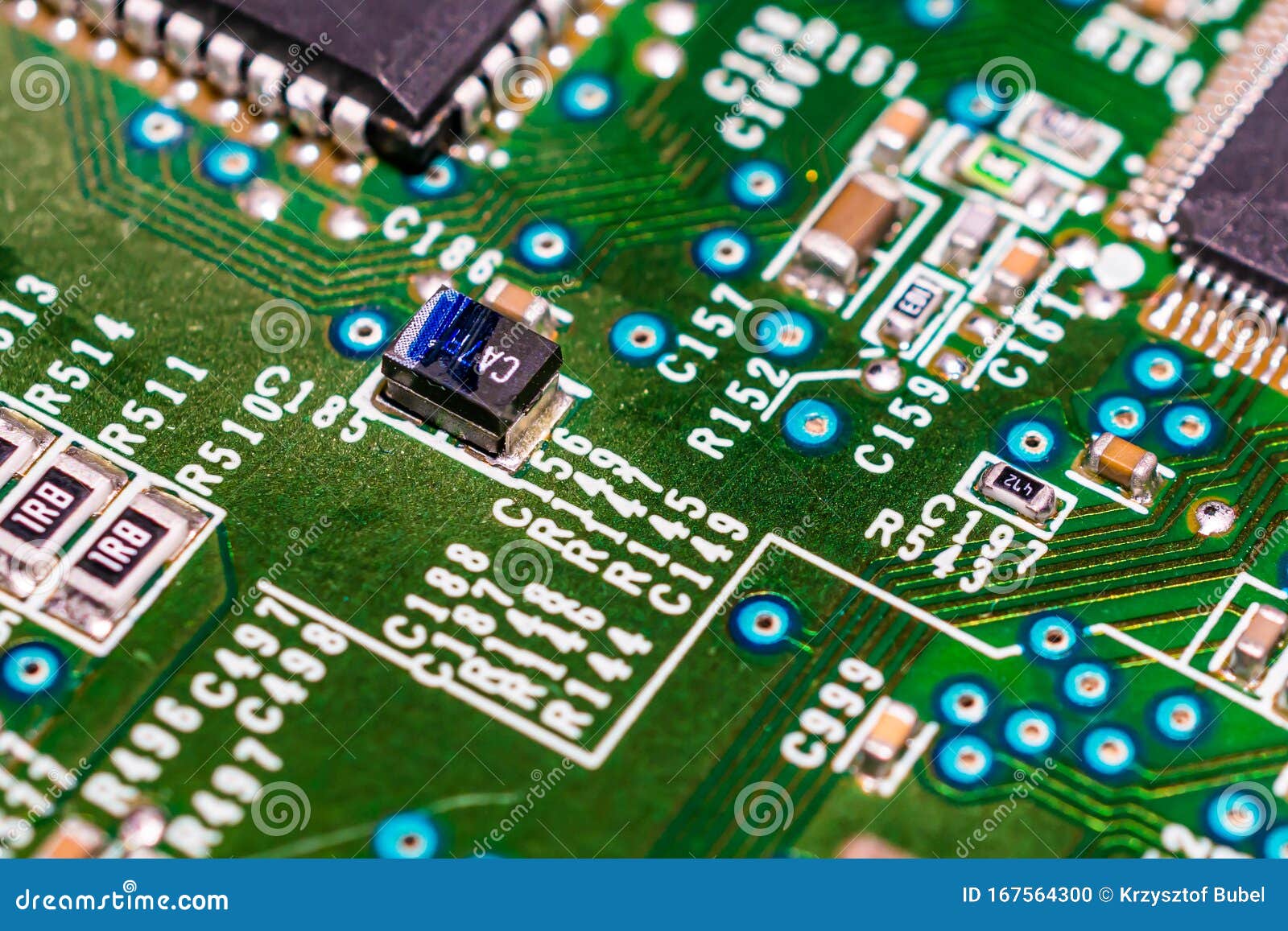 Modern Circuit Board Background Banner Stock Photo - Image of green ...