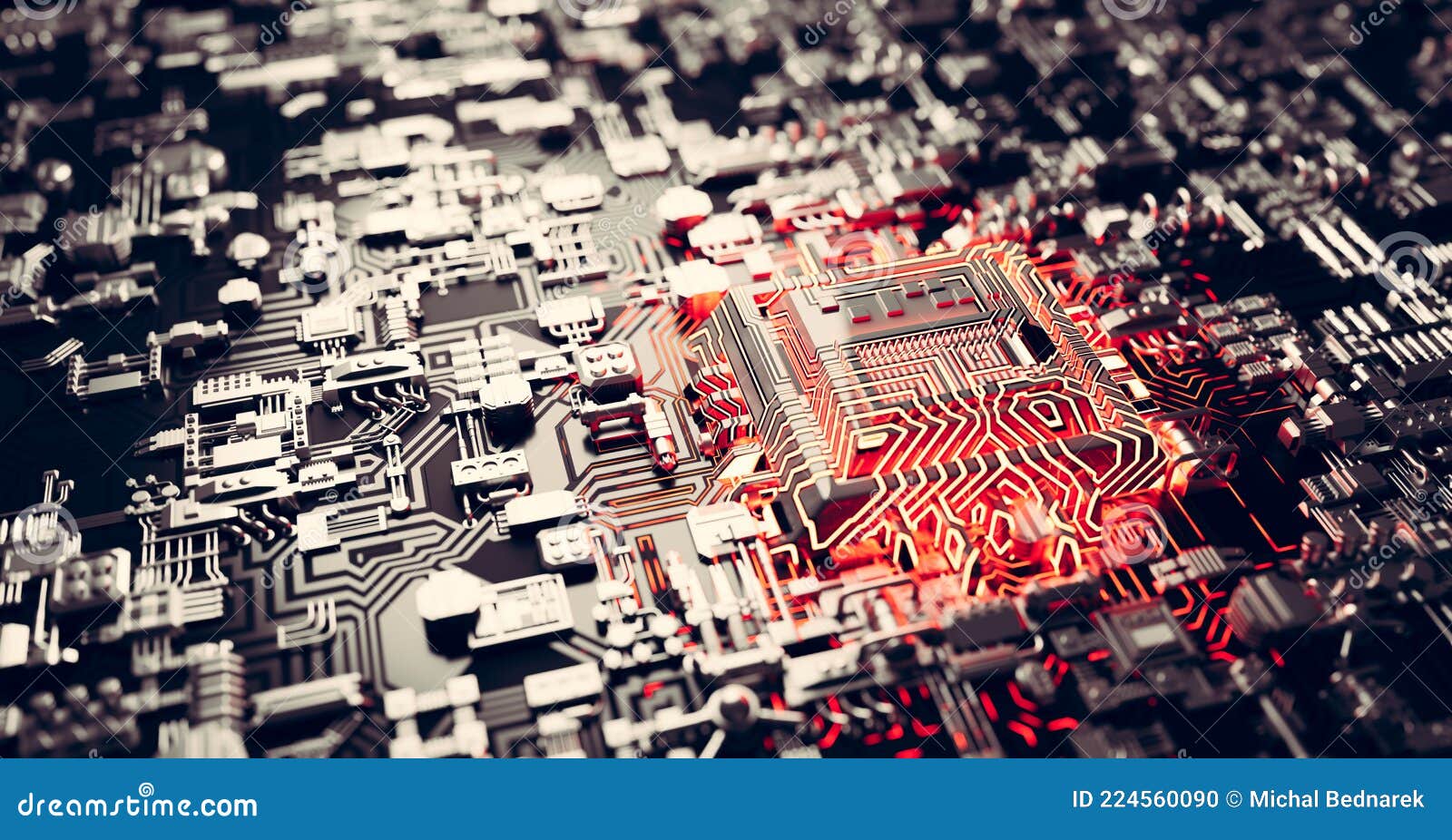 Modern Circuit Board, Hardware Stock Photo - Image of computer ...