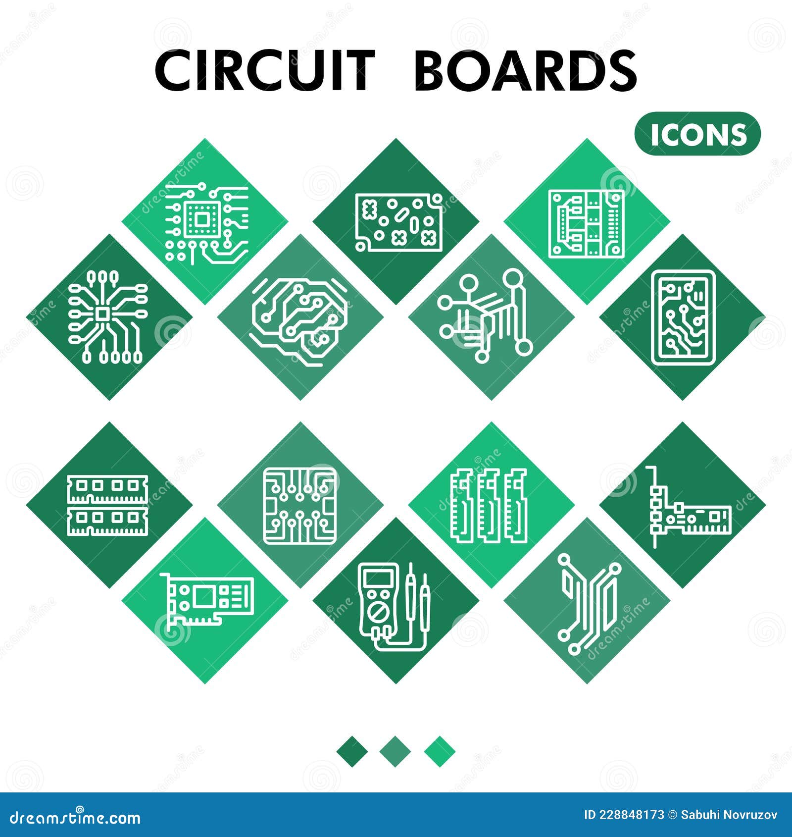 Modern Circuit Board Infographic Design Template. PCB Inphographic ...
