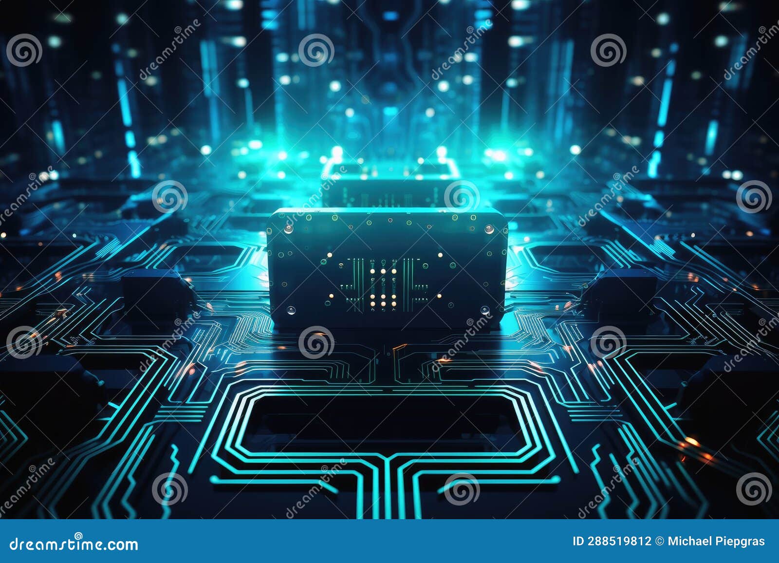 A Modern Circuit Design Technology for Cyberspace Stock Illustration ...