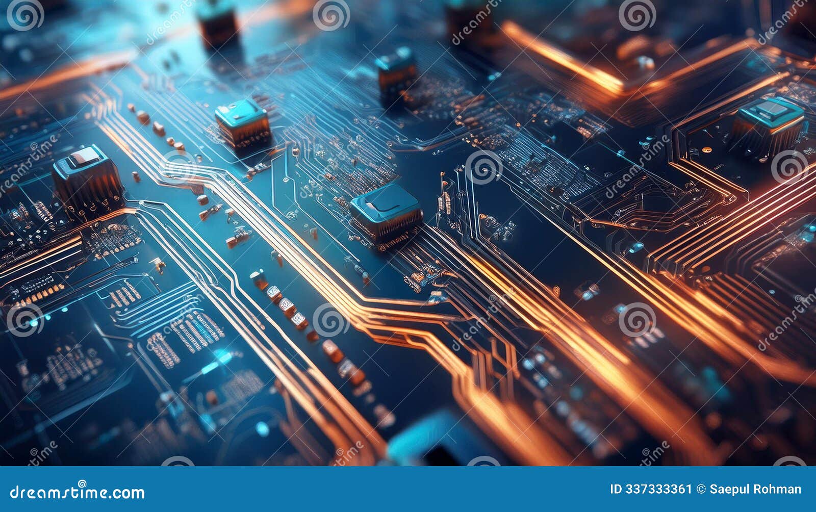 Modern Circuit Technology Background for Slides and Certificates Stock ...