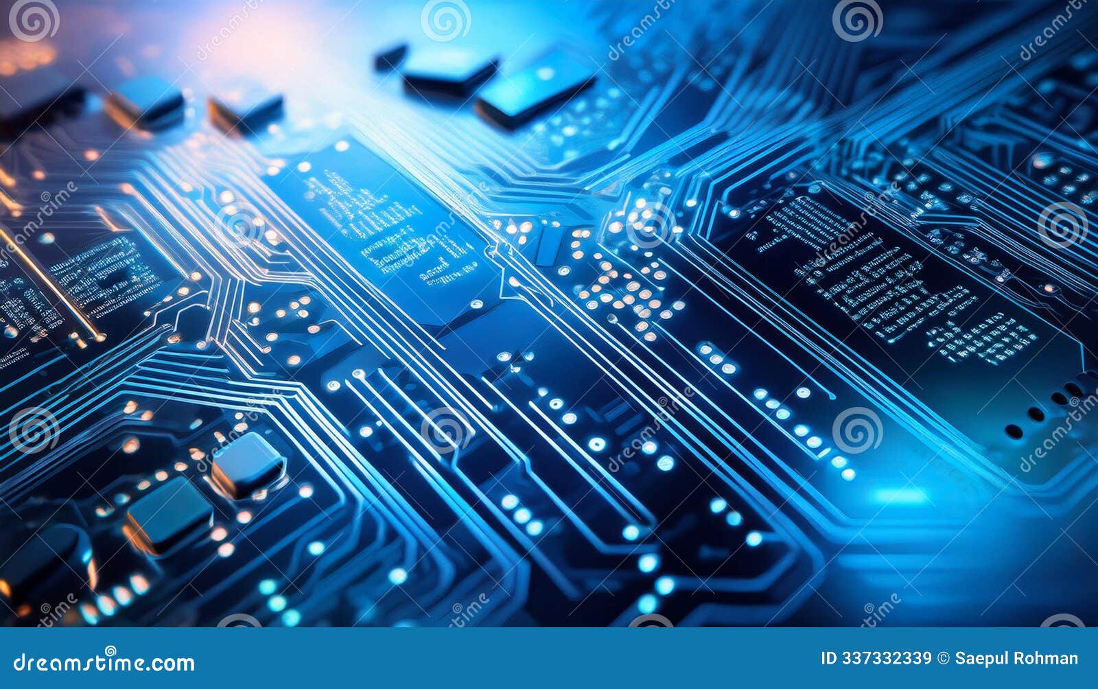 Modern Circuit Technology Background for Slides and Certificates Stock ...