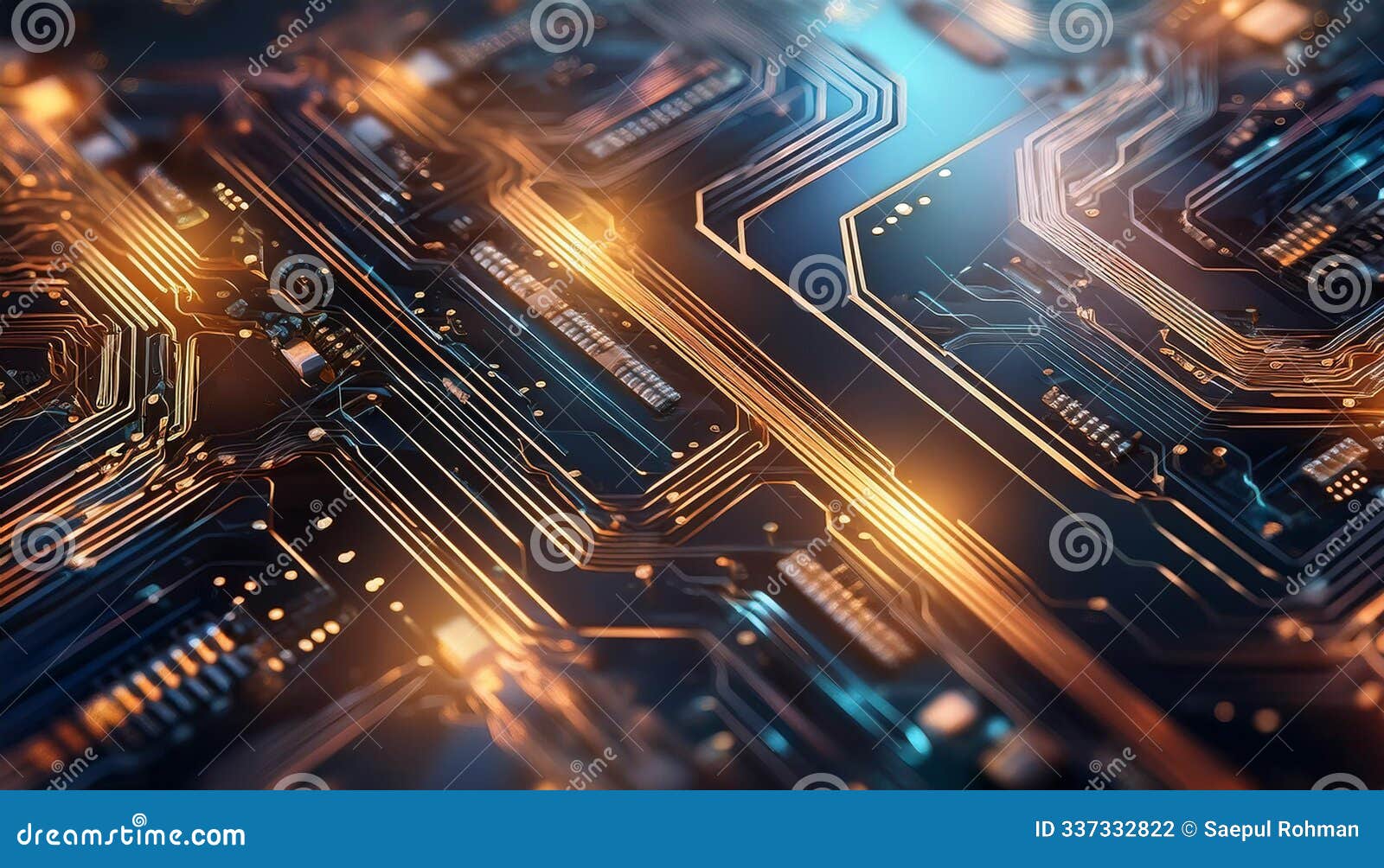 Modern Circuit Technology Background for Slides and Certificates Stock ...