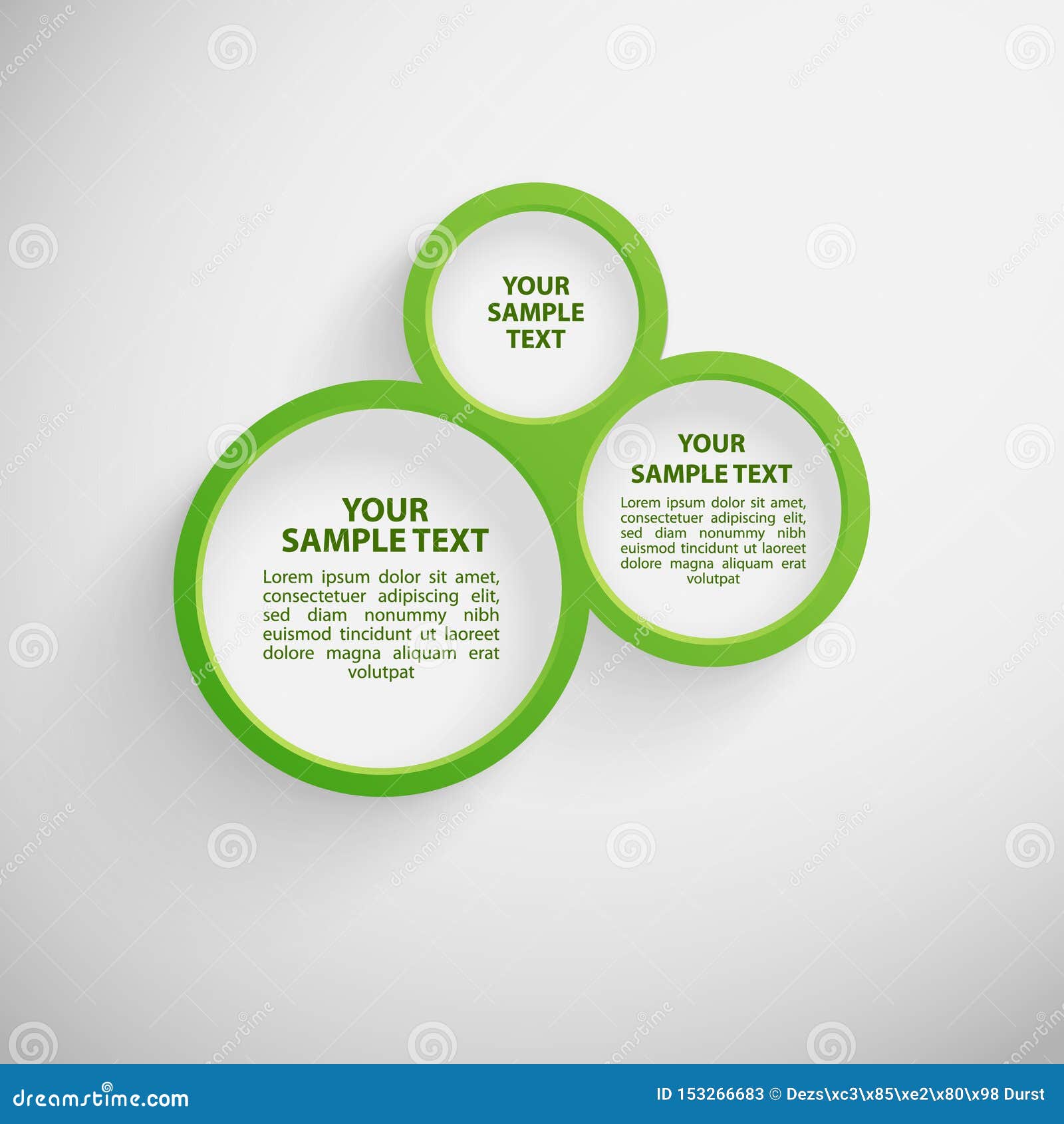 Modern Circular Infographic Template with Sample Text Stock Vector ...