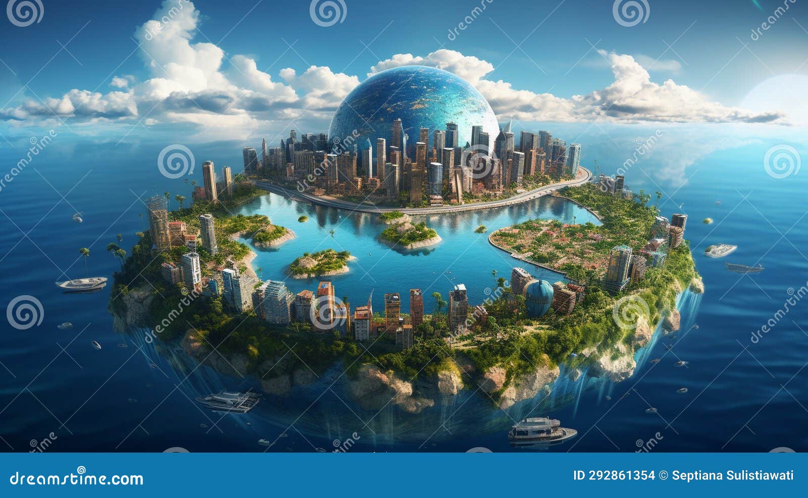 Modern Ciry, Green Technology and Environmental Technology. Science ...