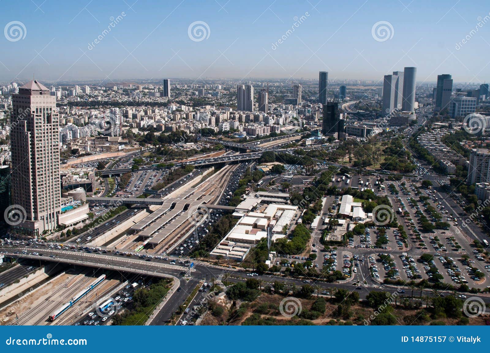 Modern city . stock image. Image of tall, architecture - 14875157