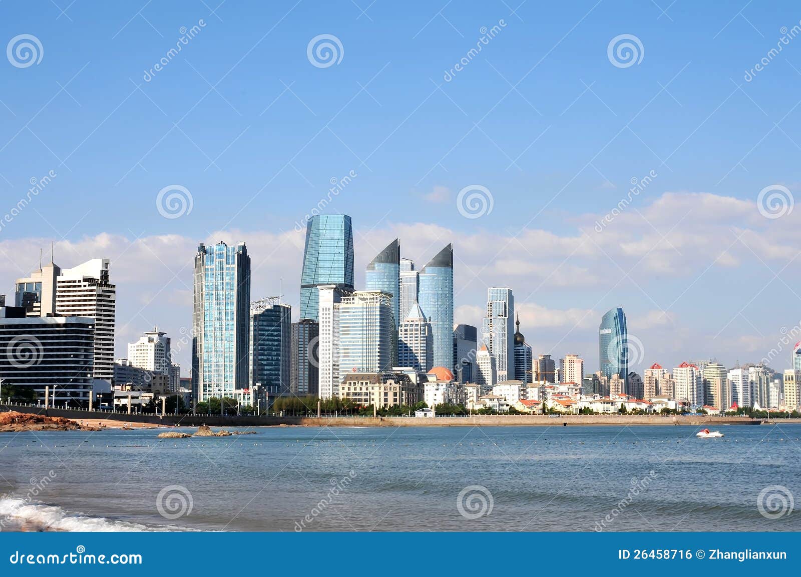 Modern city stock photo. Image of building, coast, downtown - 26458716