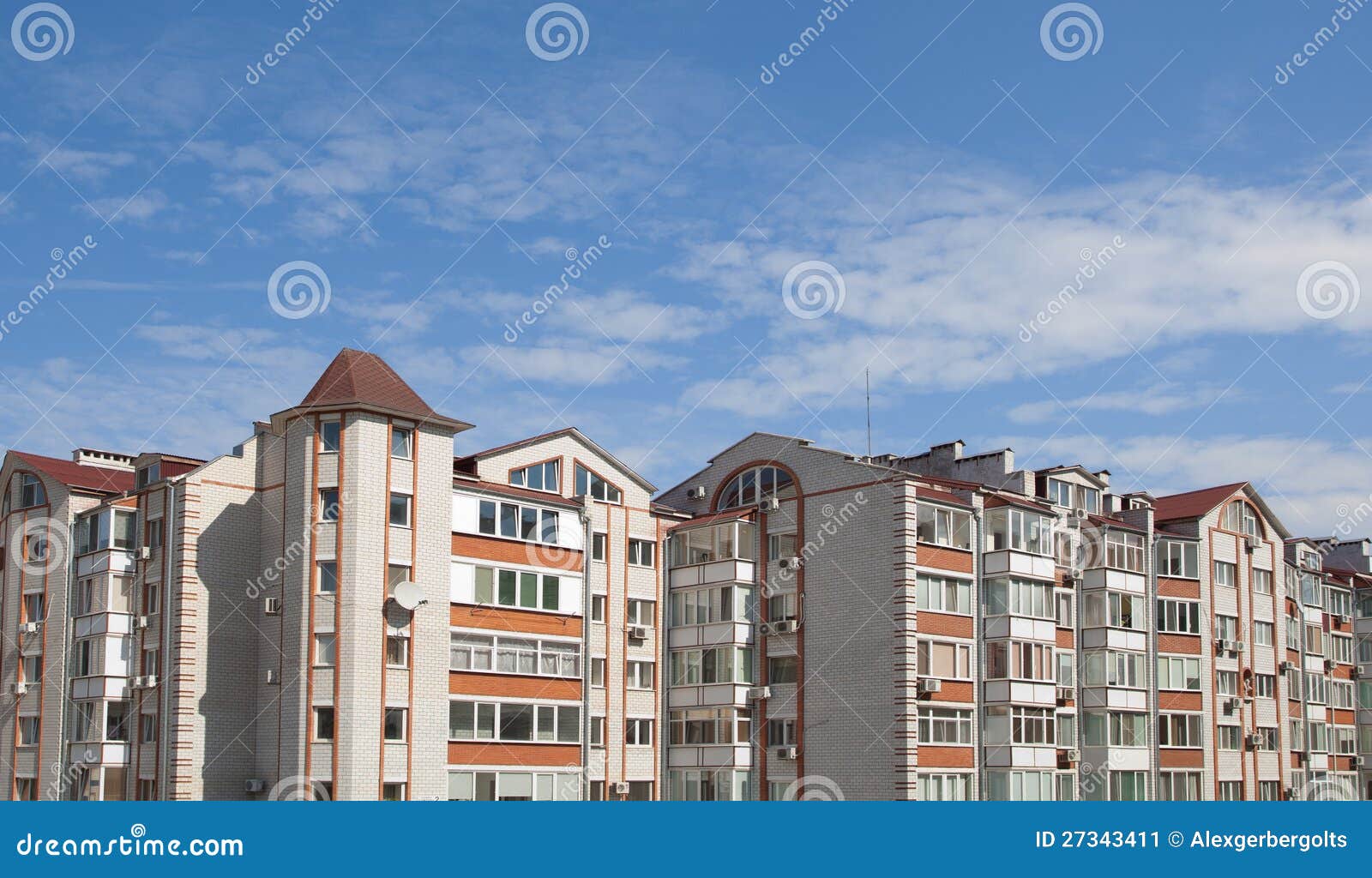 Modern City Apartments House Stock Image - Image of housing ...