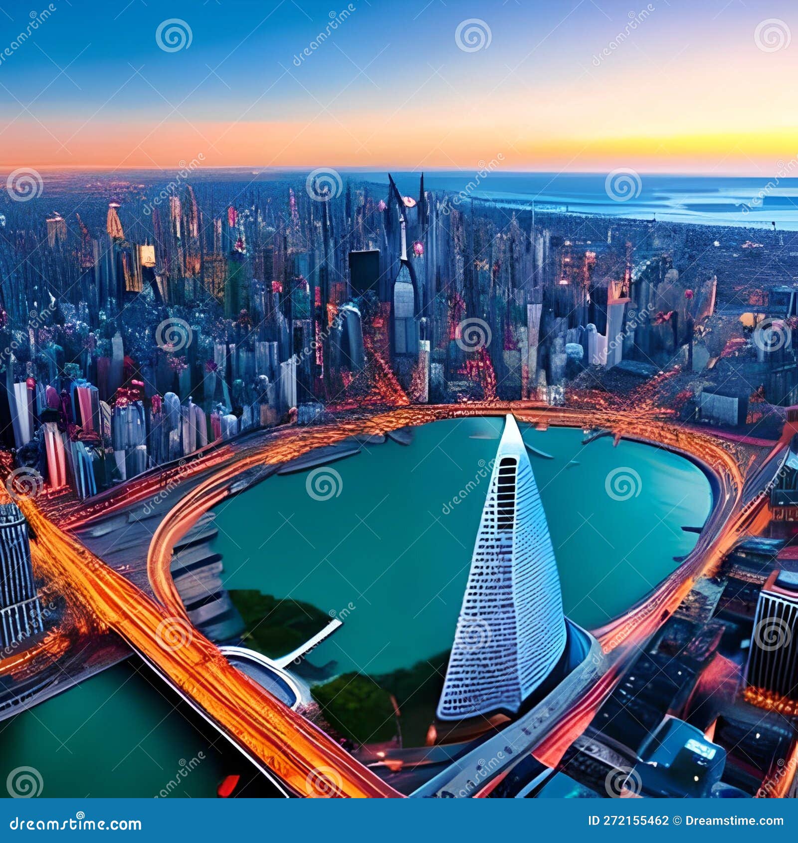 Modern city architecture stock illustration. Illustration of skyline ...