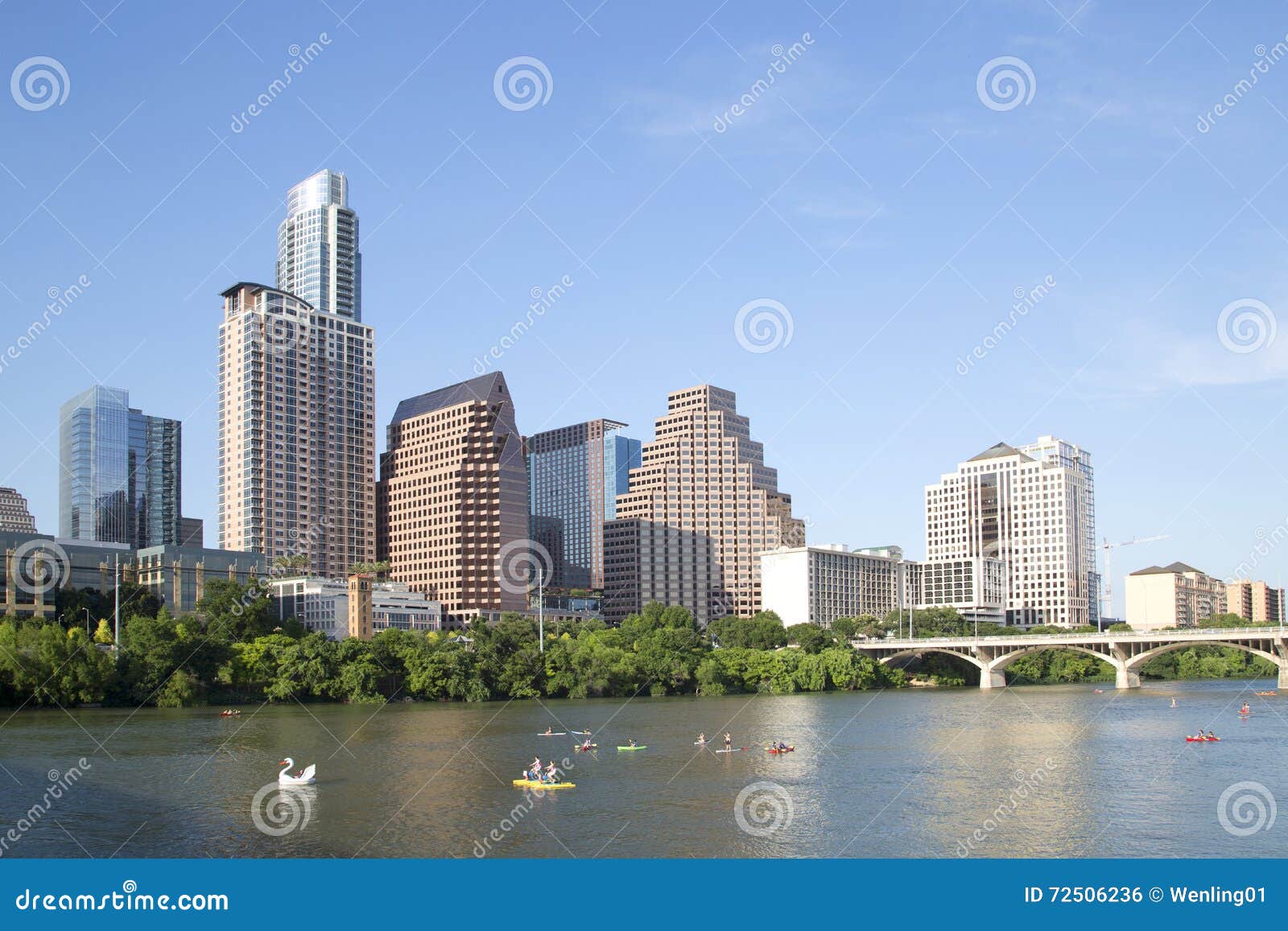 Modern city Austin skyline editorial photo. Image of capital - 72506236