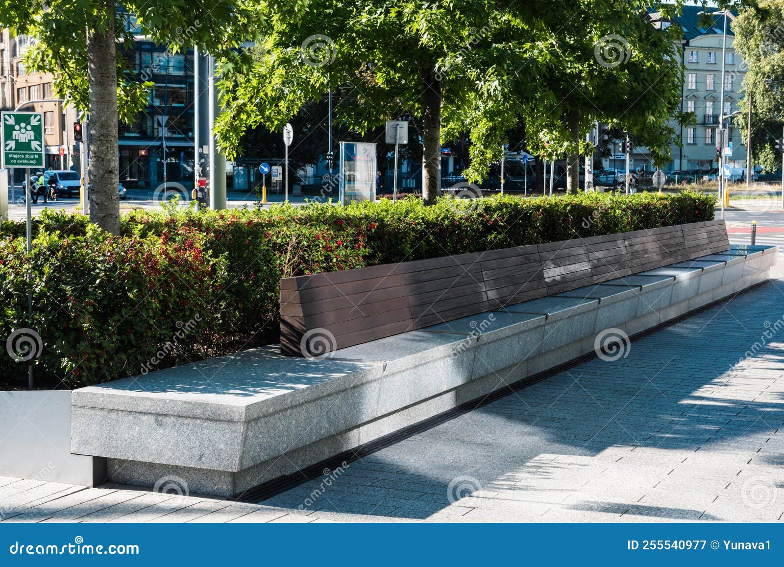 The modern city bench stock image. Image of city, design - 255540977