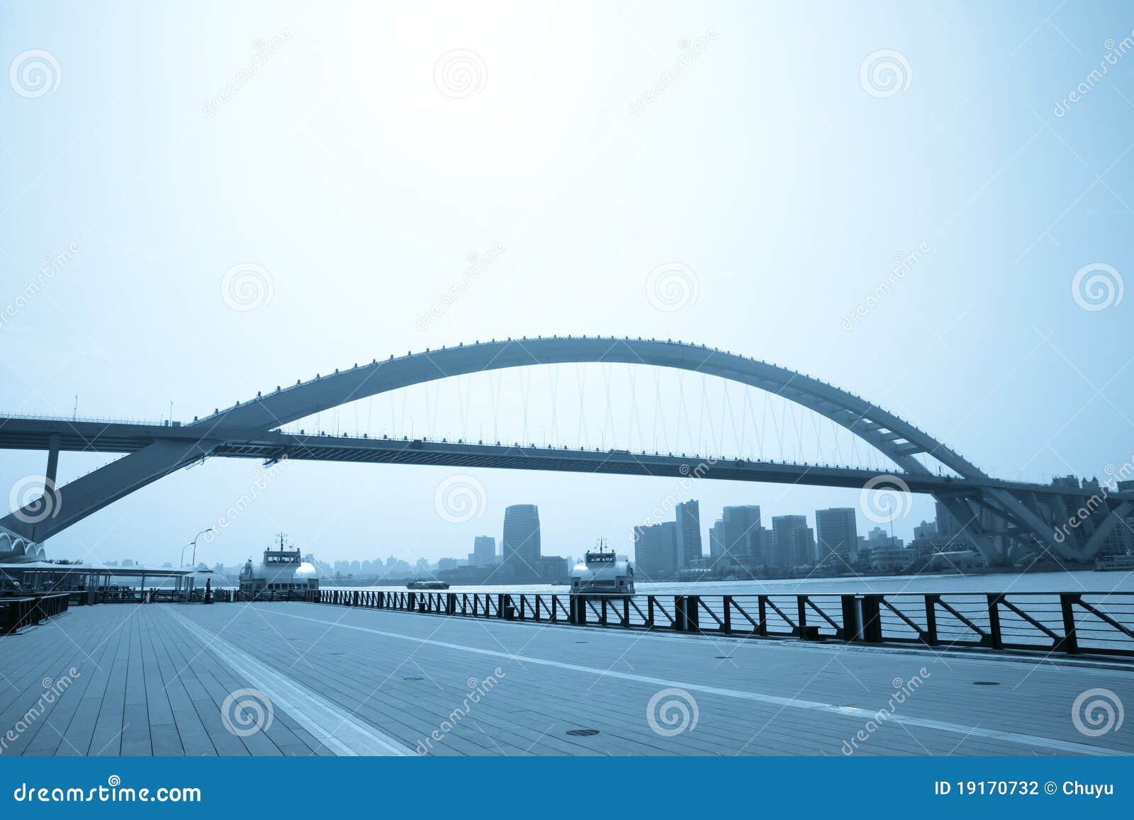 Modern city bridge stock photo. Image of city, china - 19170732