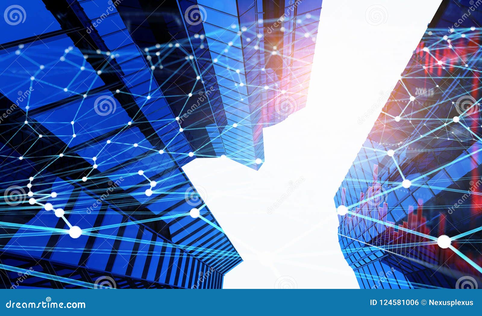 Wireless Communication and Networking Stock Illustration - Illustration ...