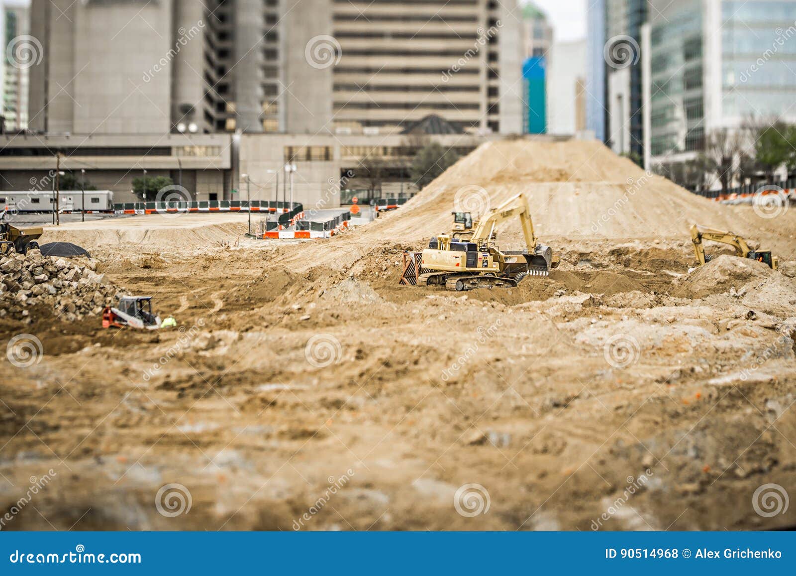 Modern City Buildings Under Construction or Maintenance Editorial Stock ...