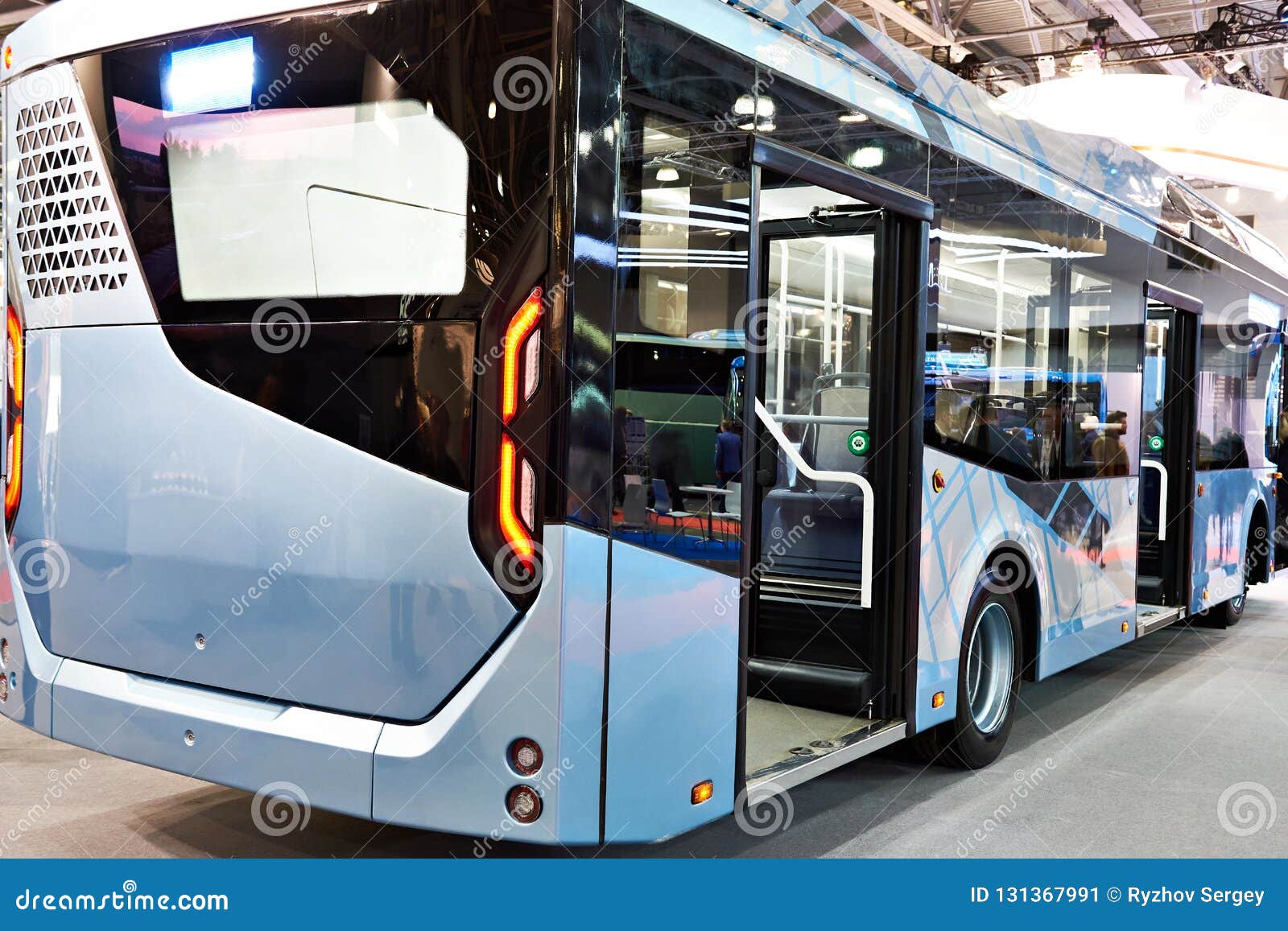Modern city bus stock image. Image of drive, public - 131367991