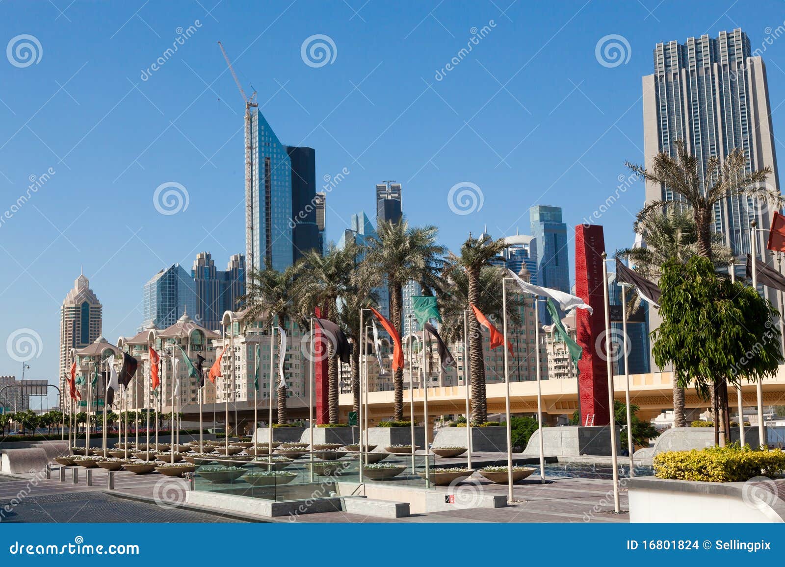 Modern city center stock photo. Image of glass, construction - 16801824
