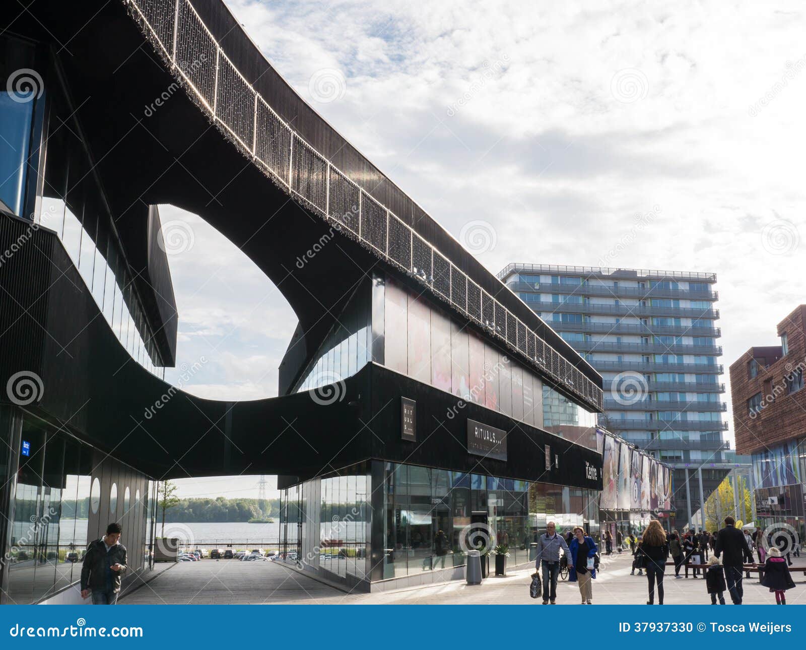 The Modern City Centre of Almere, the Netherlands Editorial Image ...