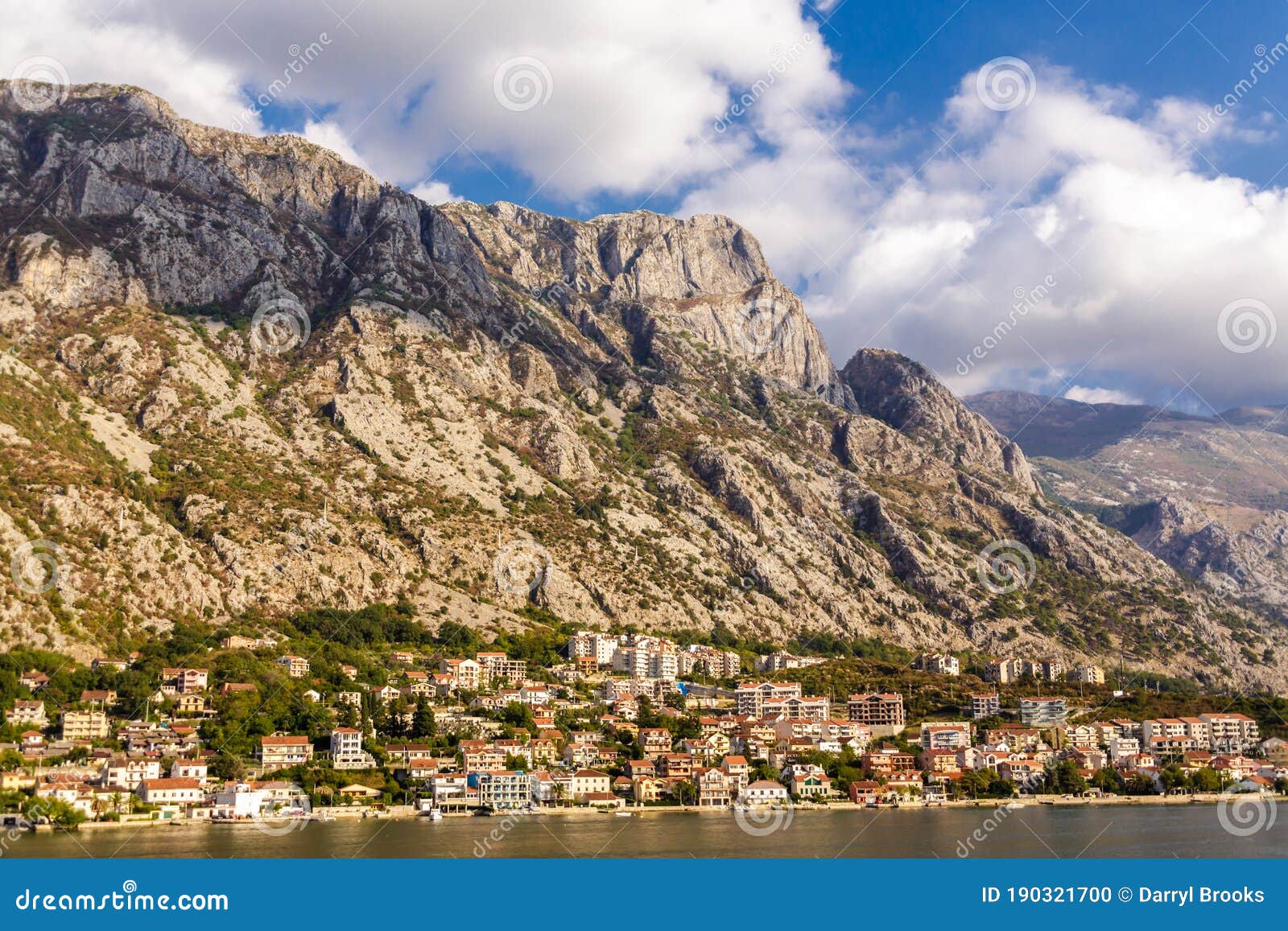 Modern City on Coast of Montenegro Stock Photo - Image of travel, coast ...