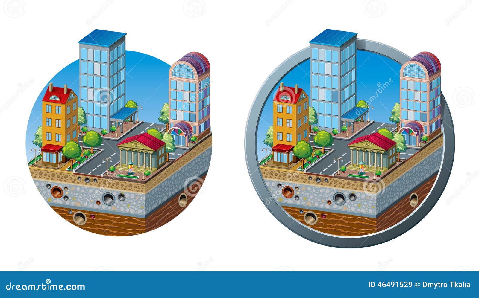 Modern City concept icon stock vector. Illustration of plan - 46491529