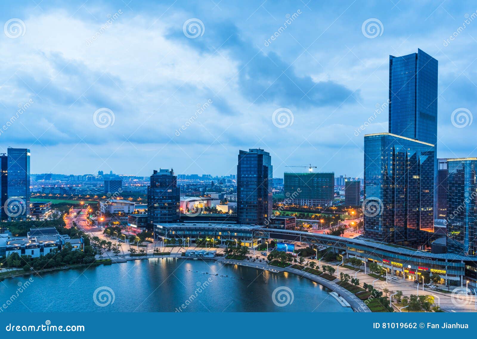 The Modern City Construction and Road Stock Photo - Image of finance ...