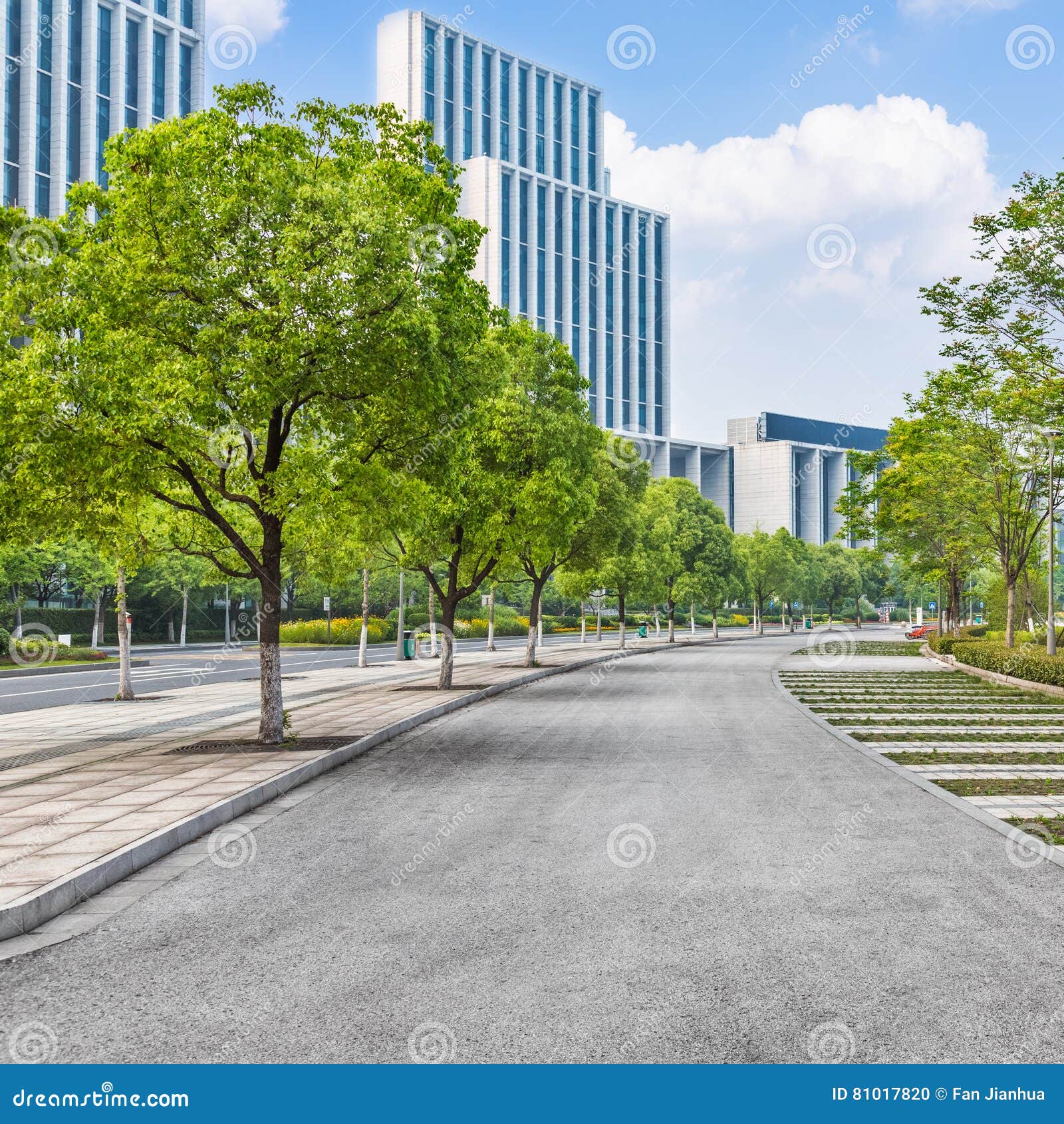 The Modern City Construction and Road Stock Photo - Image of center ...