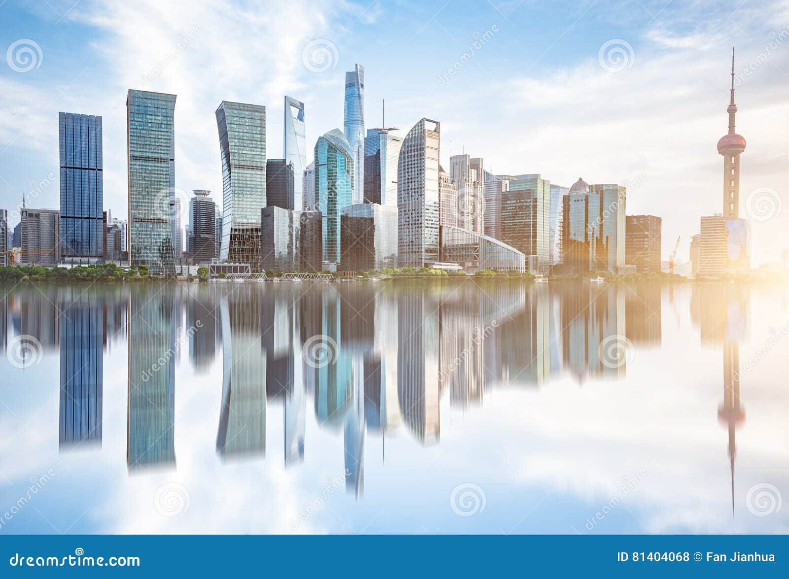 The Modern City Construction, Shanghai Stock Photo - Image of downtown ...