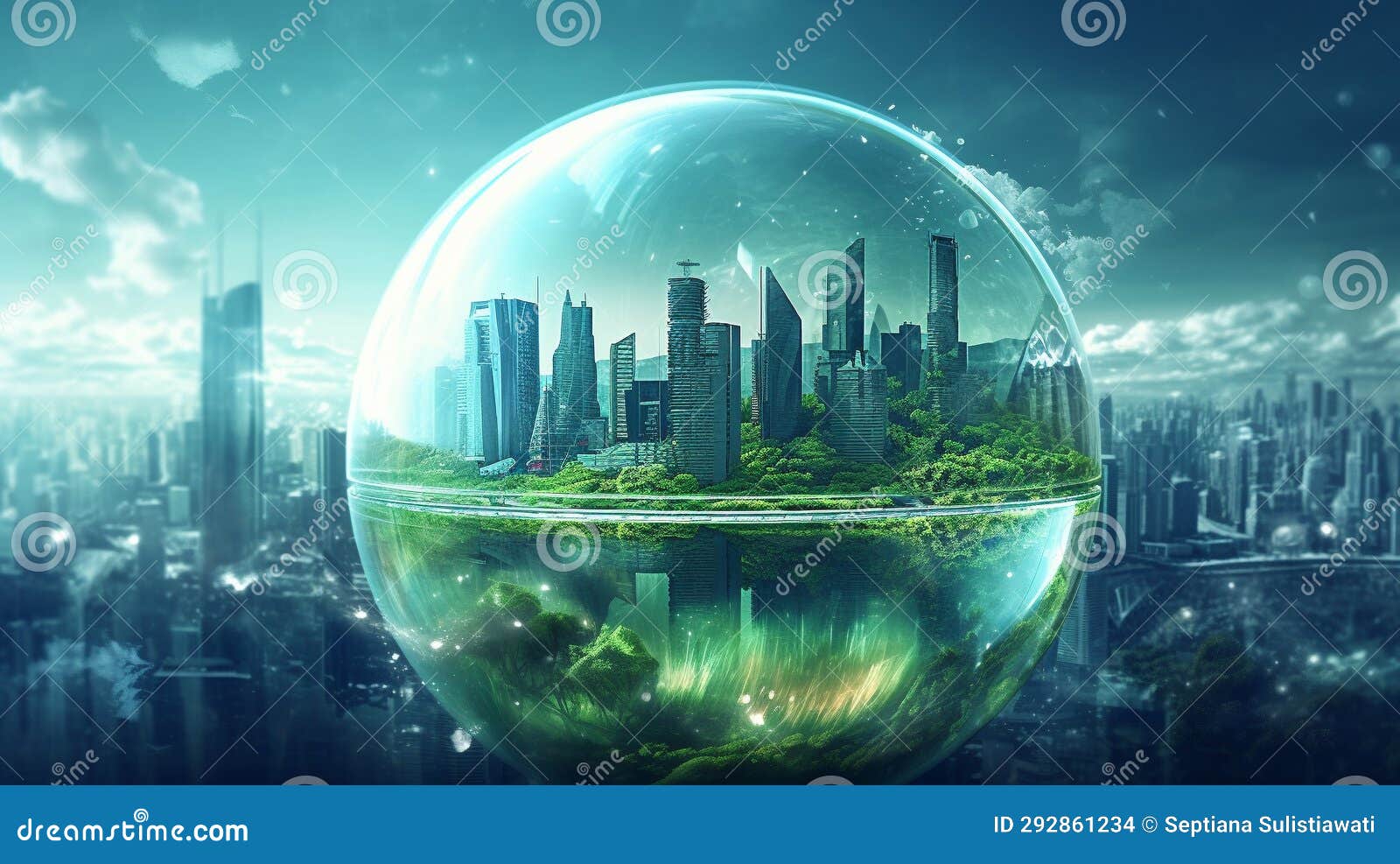 Modern City Earth. Green Technology and Environmental Technology ...