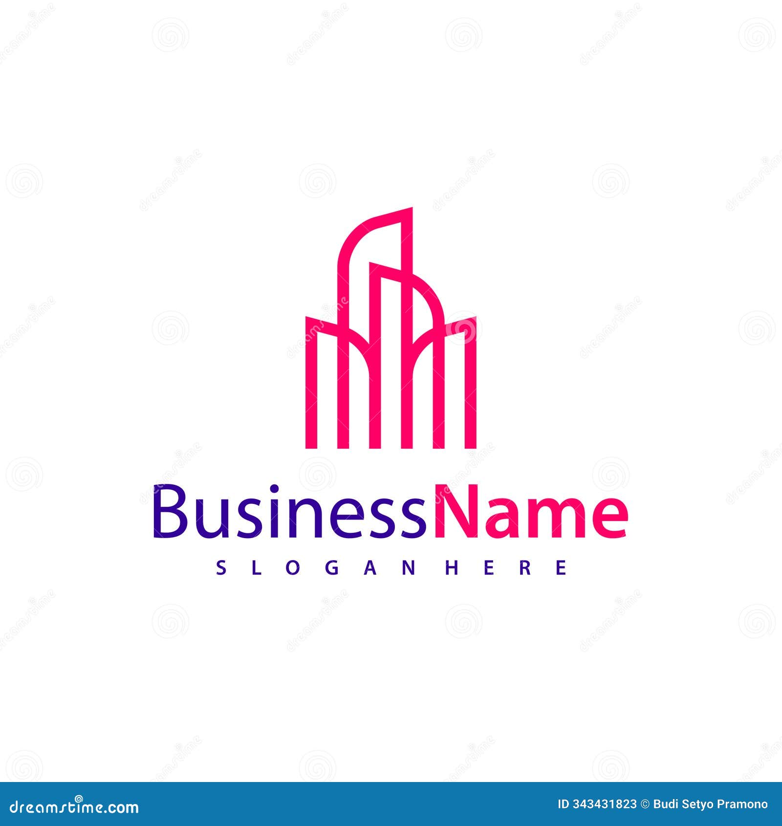 Modern City Logo Design Vector Illustration, Creative Building Logo ...
