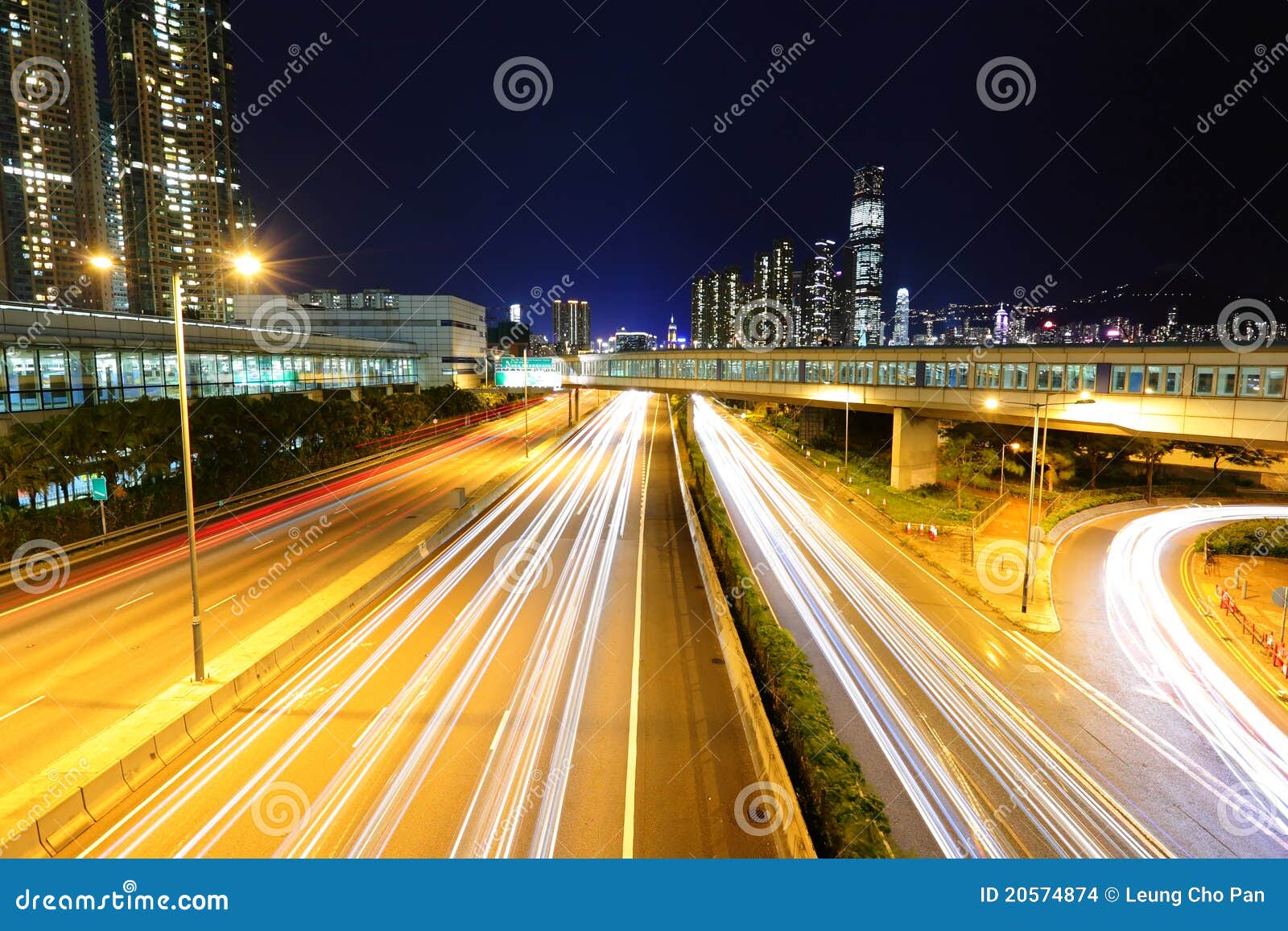 Modern city at night stock photo. Image of light, dramatic - 20574874