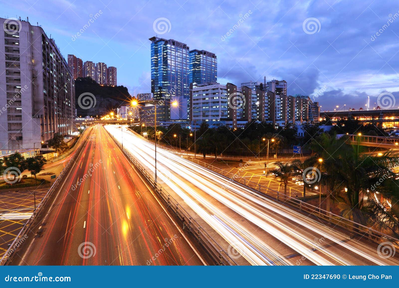 Modern city at night stock photo. Image of dramatic, kong - 22347690
