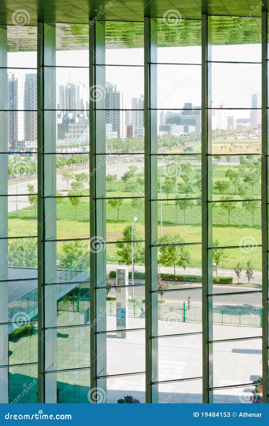 Modern City Outside the Window Stock Image - Image of beautiful, modern ...
