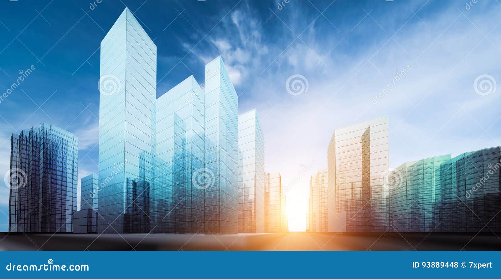Modern city project stock photo. Image of scene, building - 93889448