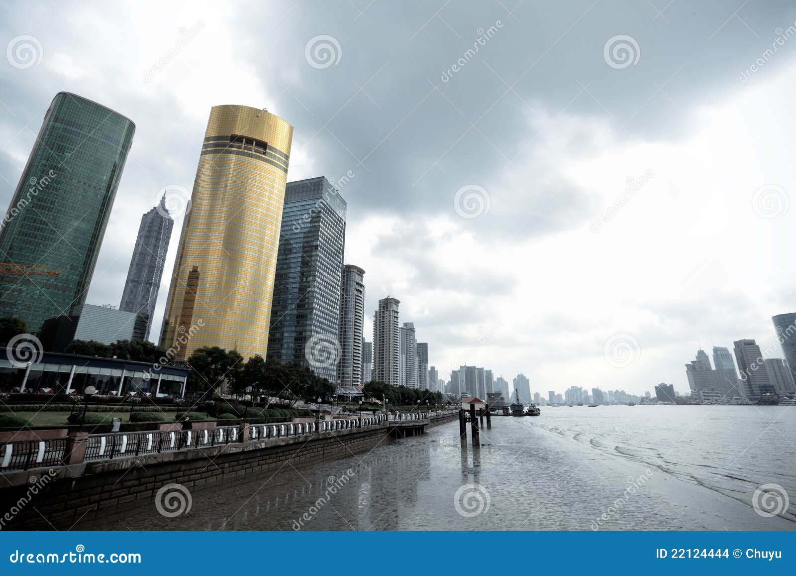 Modern city in shanghai stock photo. Image of landmark - 22124444