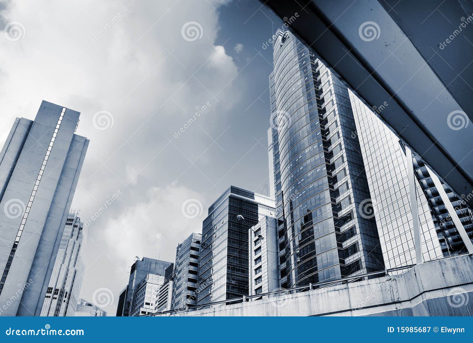 Modern city skyline stock image. Image of architecture - 15985687