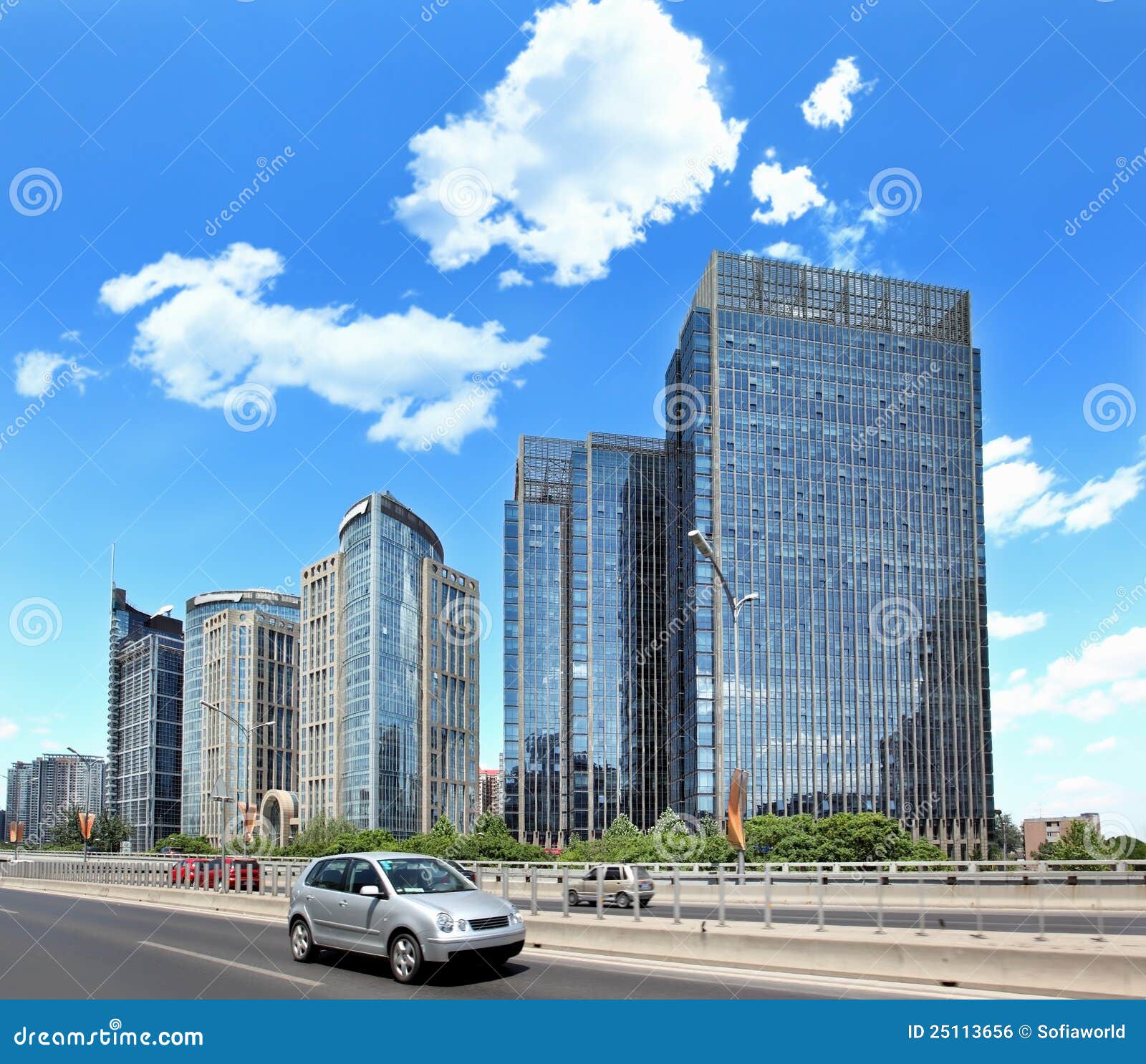 Modern city skyline stock photo. Image of metropolis - 25113656