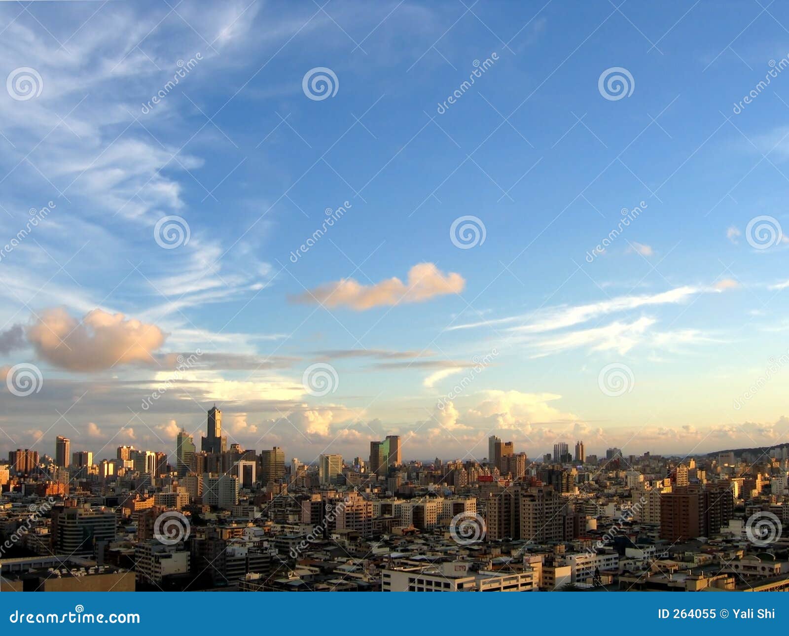 Modern City Skyline stock image. Image of streets, city - 264055