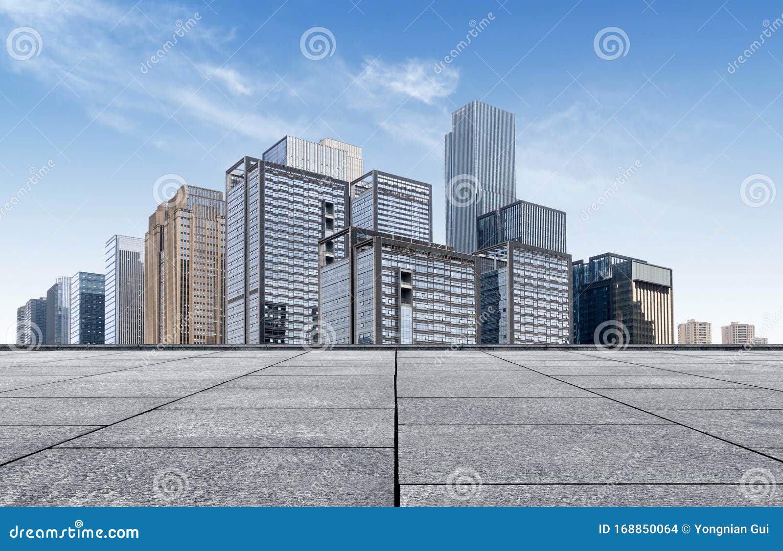 Modern city skyline stock photo. Image of brick, landmark - 168850064
