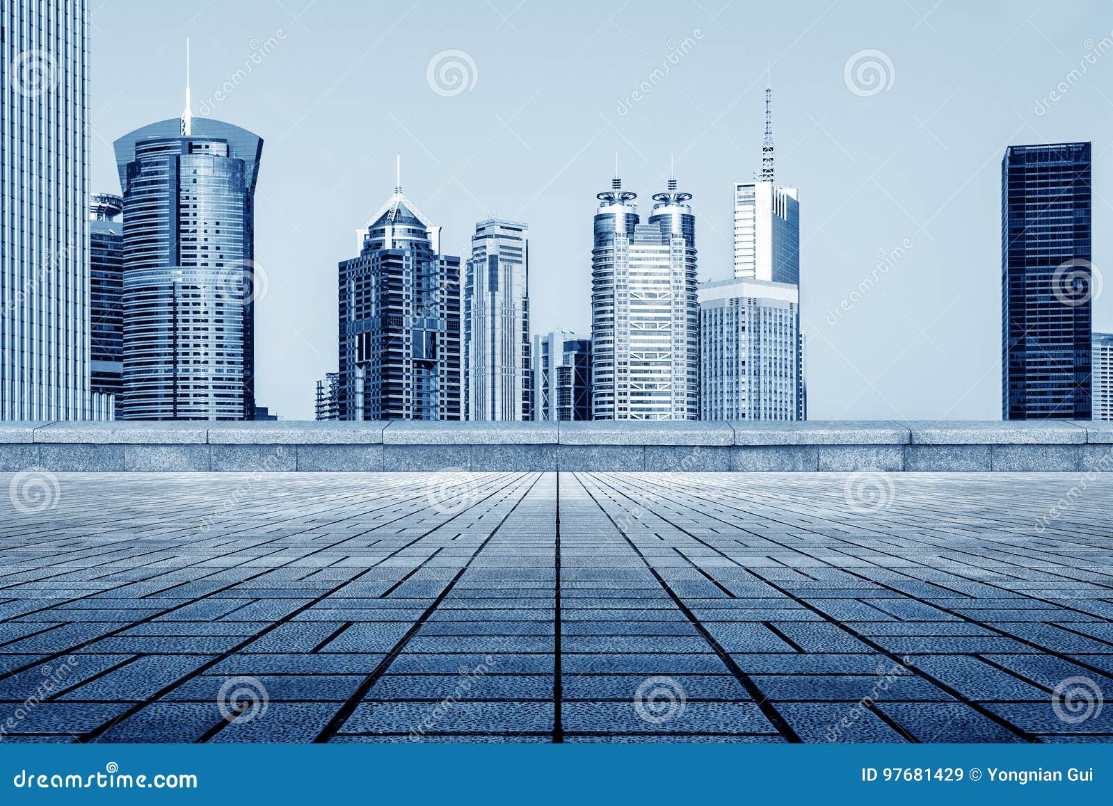 Modern city skyline stock image. Image of skyscraper - 97681429