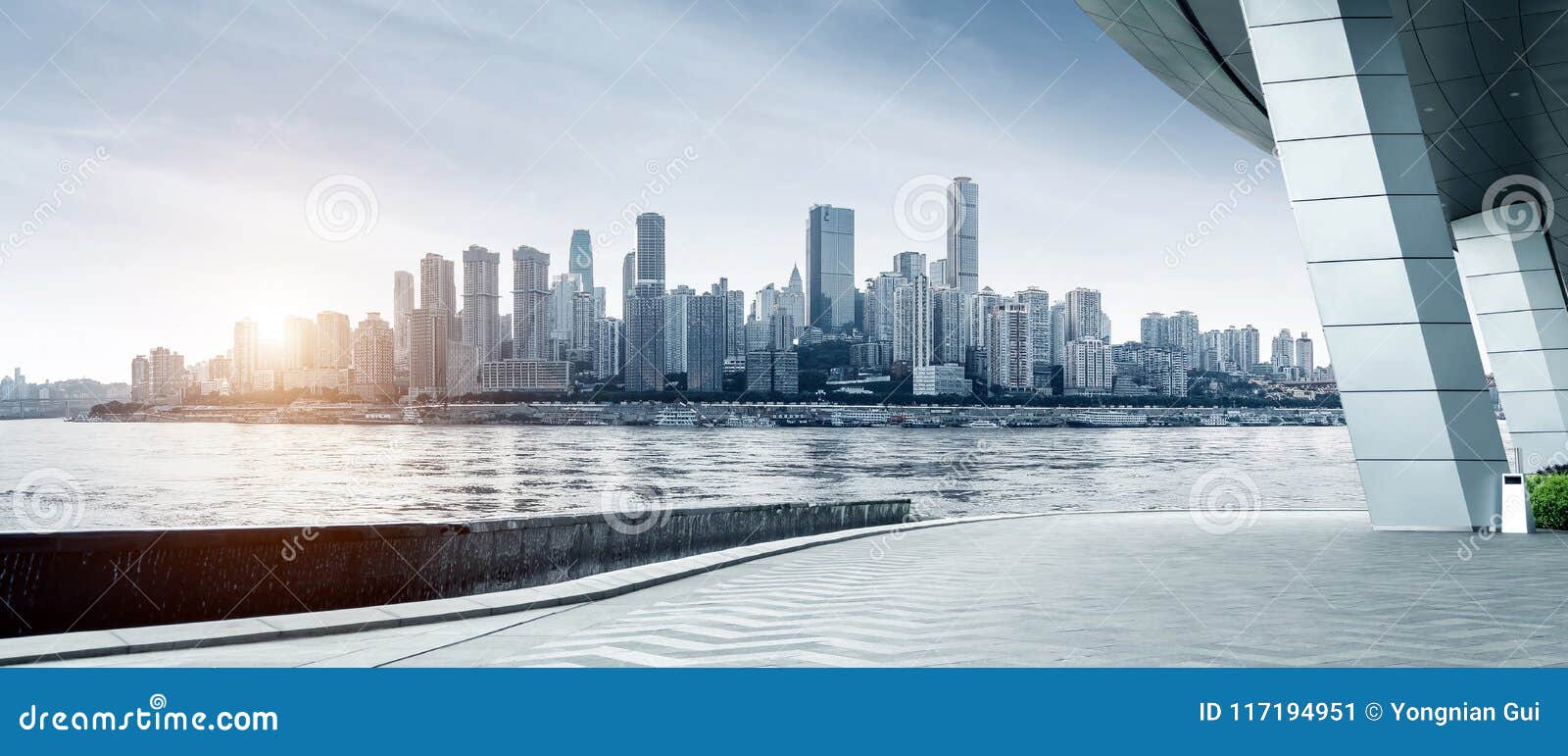 Modern city skyline stock image. Image of brick, footpath - 117194951