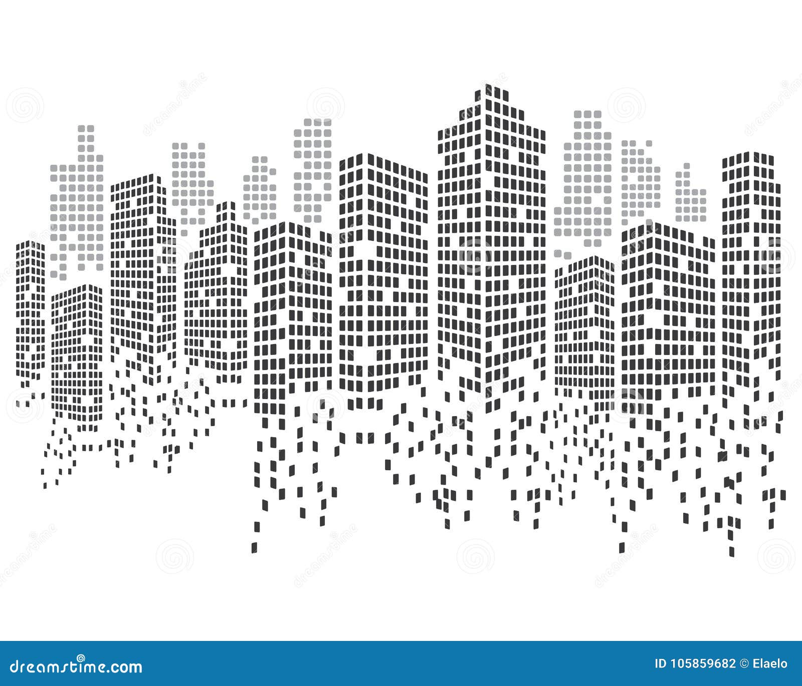 City Skyline Silhouette Vector Free