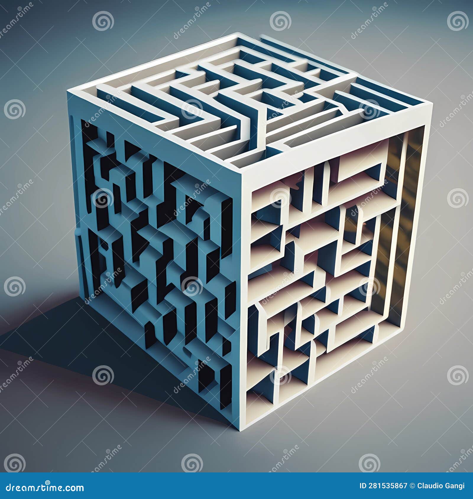 Modern City Street Maze - Concept Stock Illustration - Illustration of ...