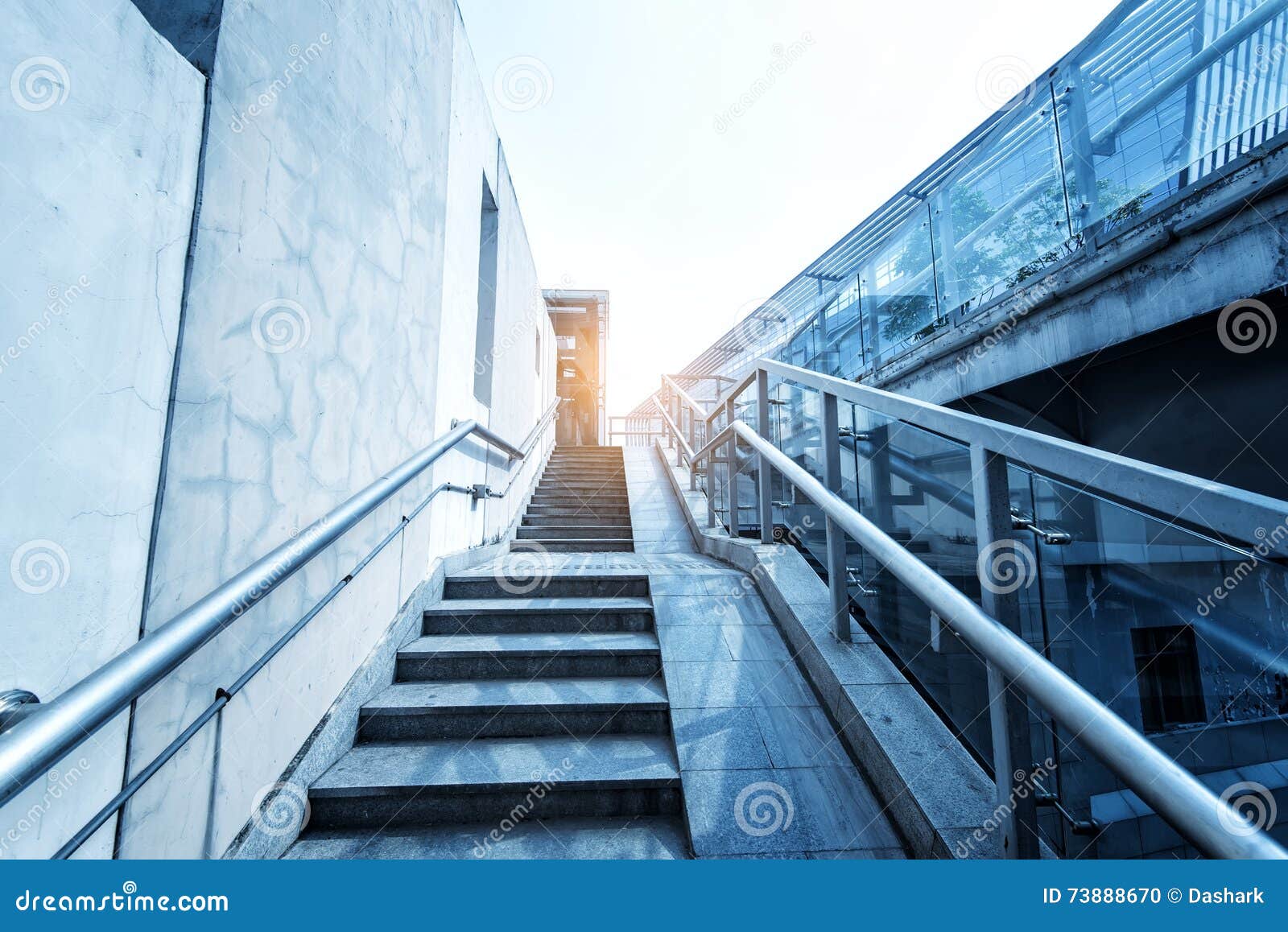 Modern City Style Staircase Stock Photo - Image of park, nature: 73888670