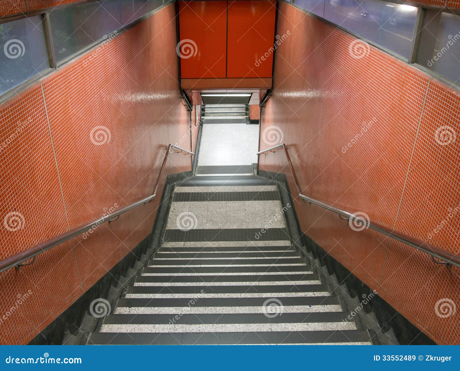 Modern City Underground Pedestrian Crossing Stock Image - Image of ...